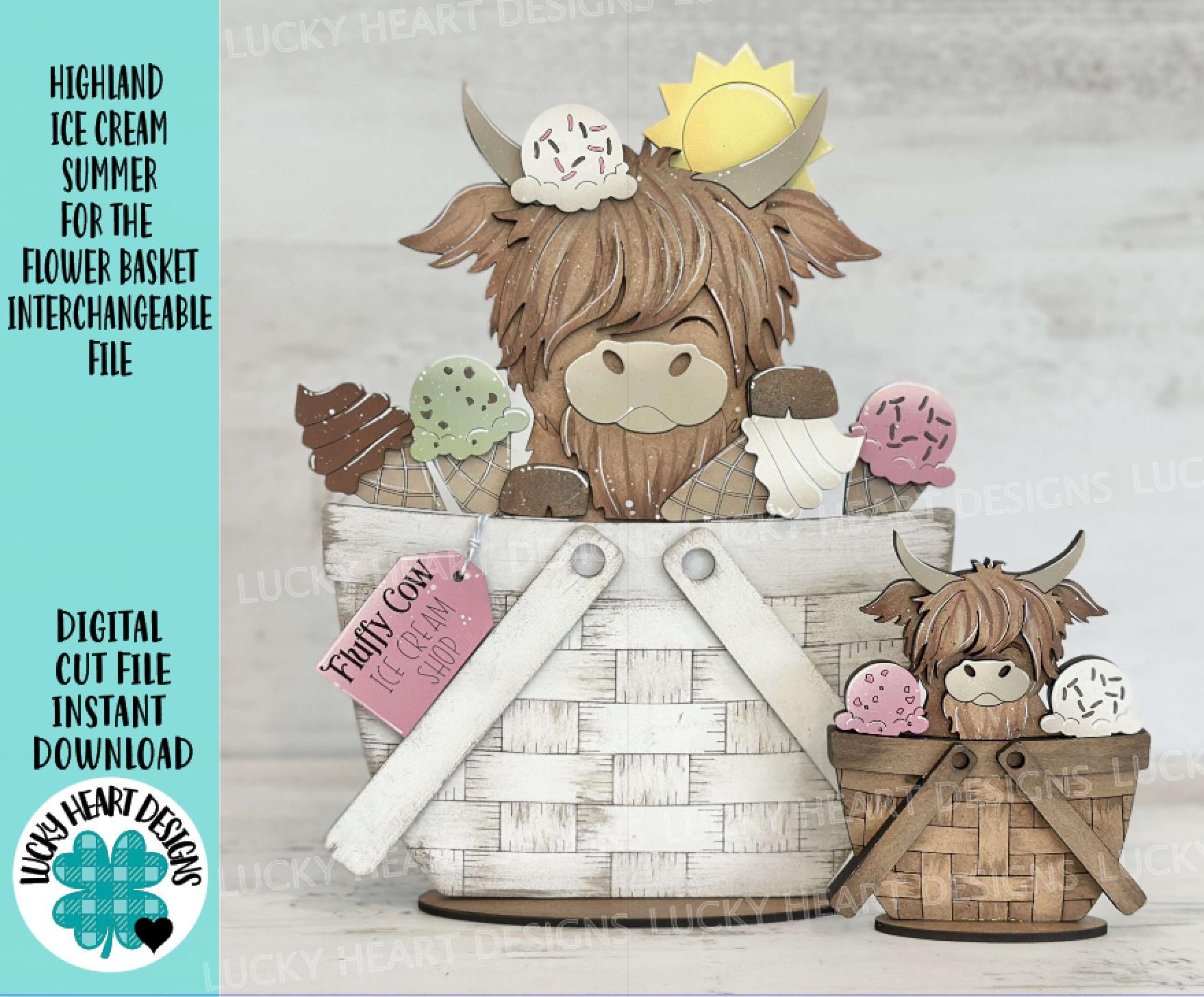 Highland Ice Cream Summer For The Flower Basket Interchangeable File S ...