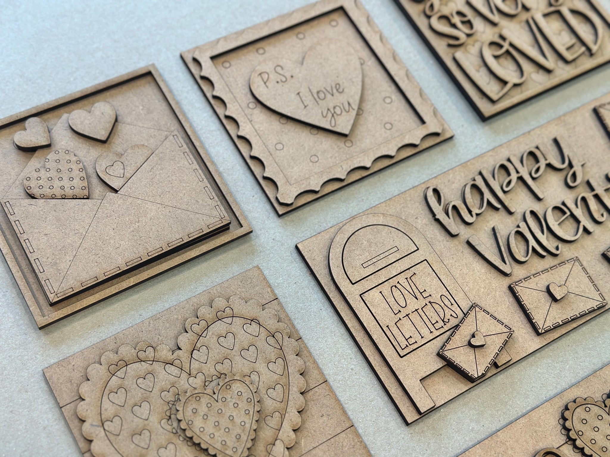 Valentine Heart Interchangeable Leaning Sign File SVG, Glowforge Tiere ...